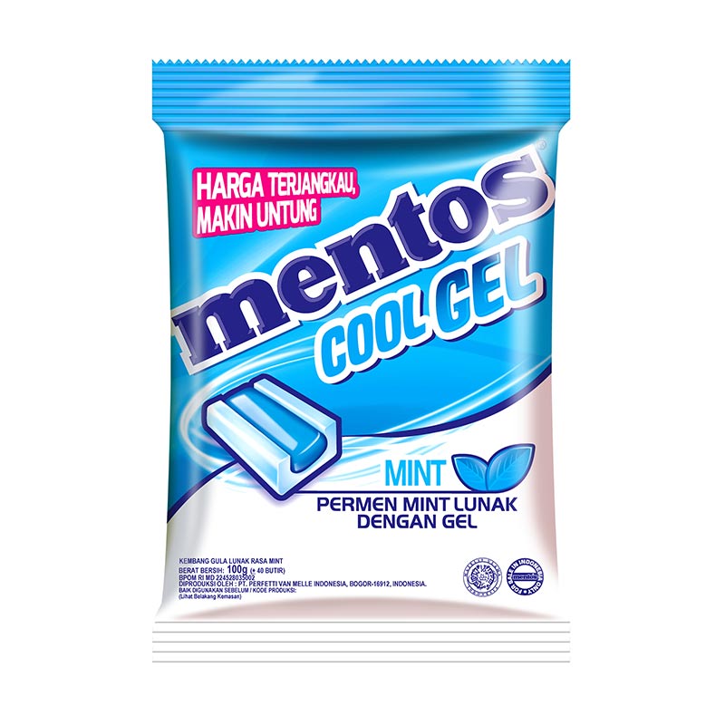 Jual Mentos Cool Gel Peppermint [40 pcs] di Seller Wilson Mart Official ...