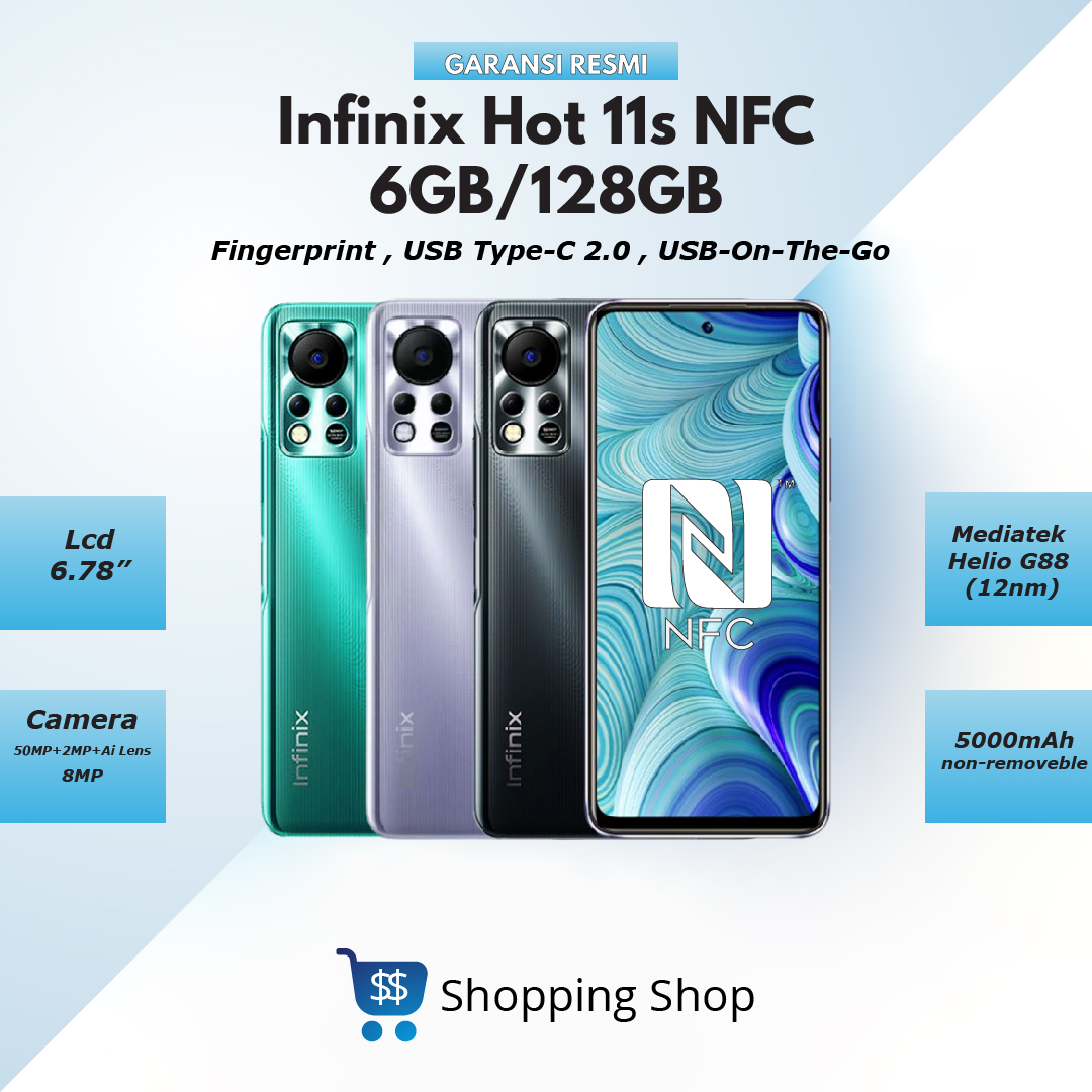 Jual Infinix Hot 11S NFC 6GB/128GB Smartphone Garansi Resmi di Seller ...