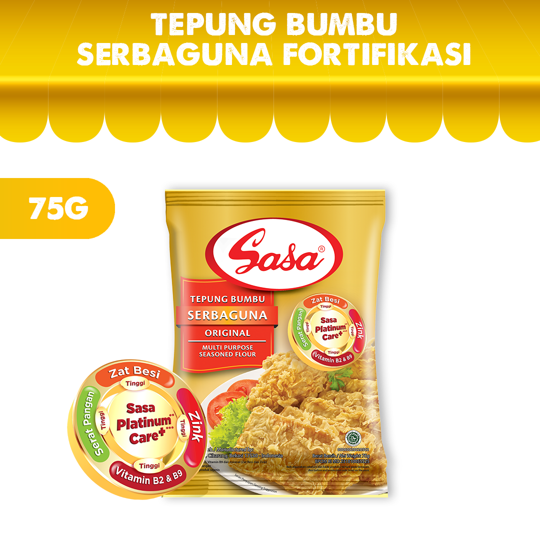 Promo SASA Tepung Bumbu Original [75g x 10 pcs] Diskon 11% di Seller ...