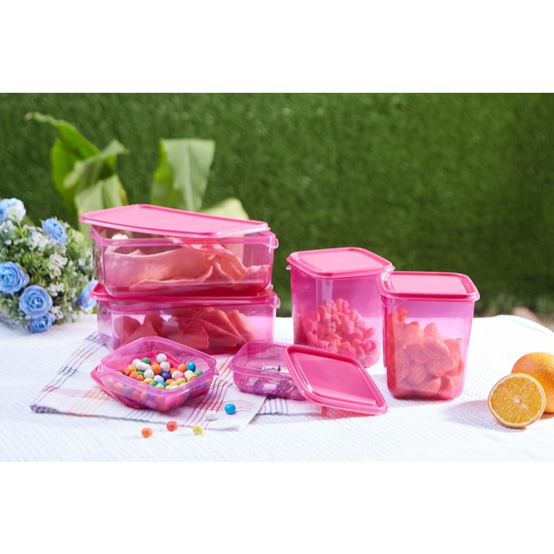 Jual CPM Voxy Storage Set Tempat Penyimpanan Makanan [6 pcs] - Pink di ...