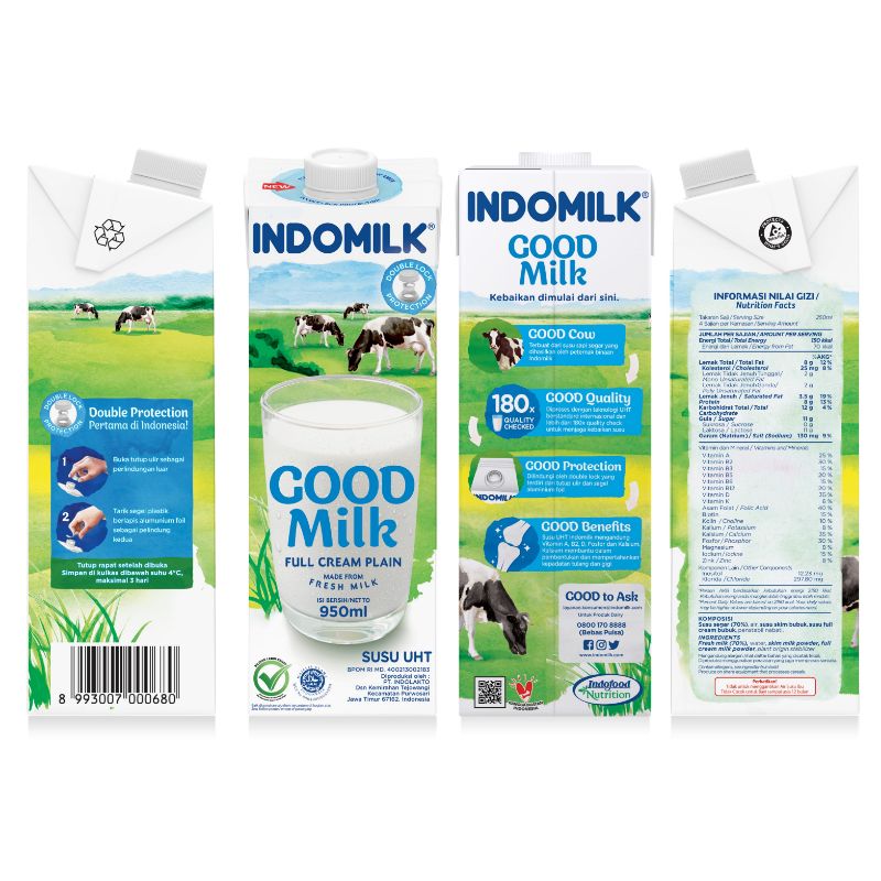 Jual Indomilk Full Cream Plain Susu Uht 950 Ml Di Seller Indomilk - Gudang Blibli | Blibli