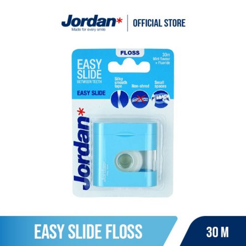 Promo Jordan Toothbrush Easy Slide Dental Floss [30 mm] Diskon 43% di ...
