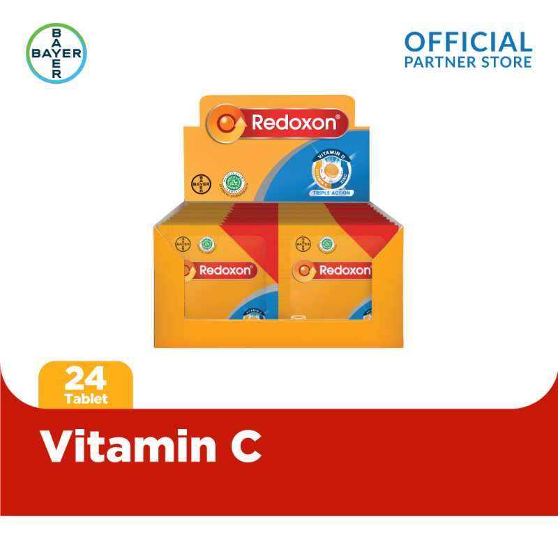Jual Redoxon Vitamin C, D & Zinc Rasa Jeruk [24 Sachet] di Seller Bayer ...