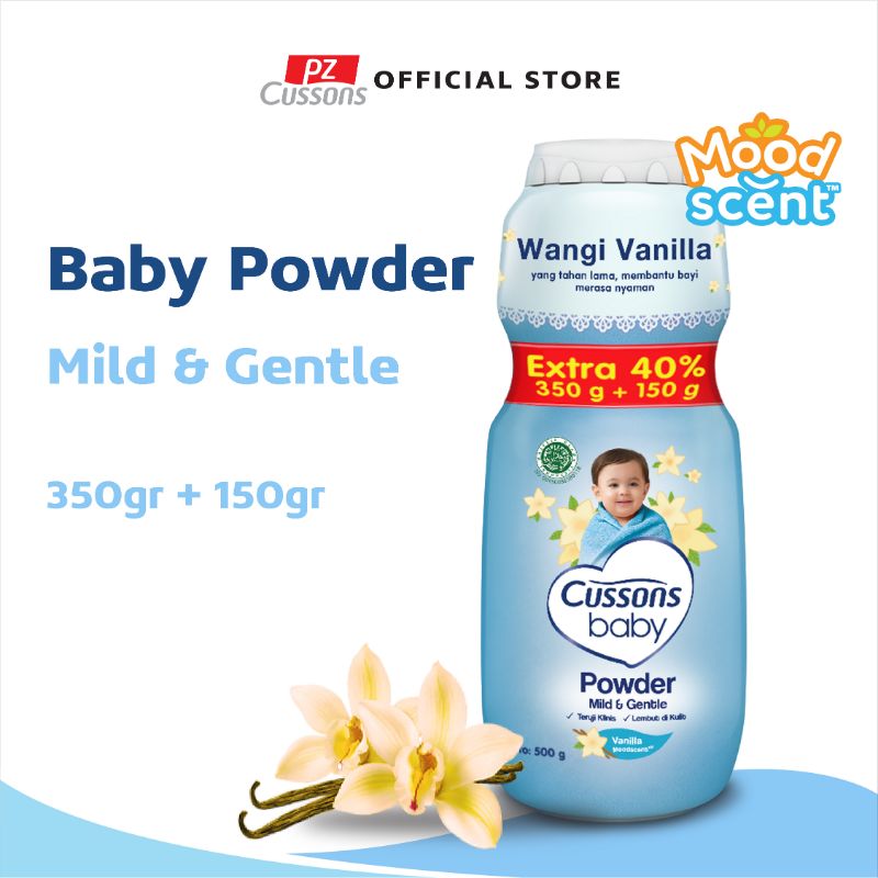 Promo Cussons Baby Powder Mild & Gentle Extra Fill - Bedak Bayi 350gr ...