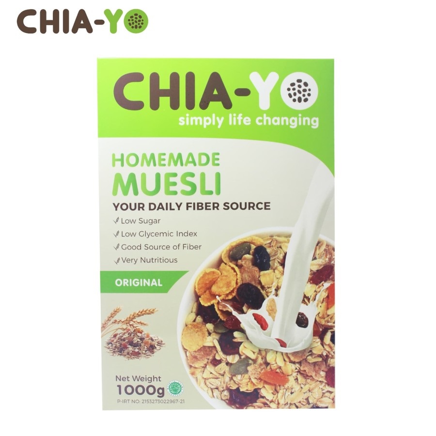 Promo Chia-yo Muesli Cereal [1000 g] Diskon 9% di Seller CHIA-YO Store ...