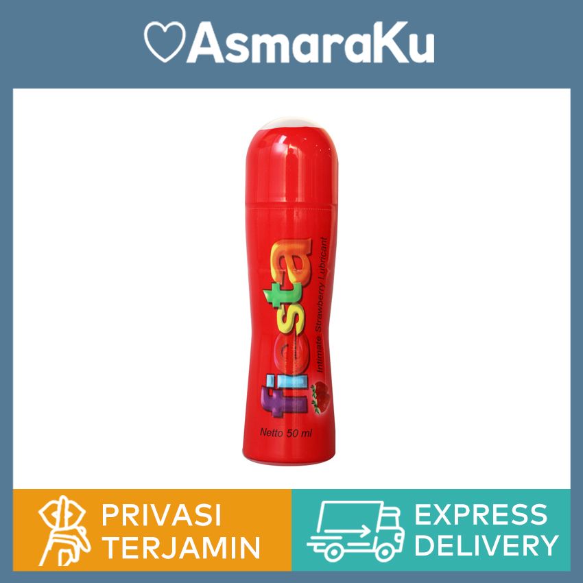 Jual Gel Pelumas Fiesta Strawberry - 50 mL - Pelumas Aroma Strawberry ...