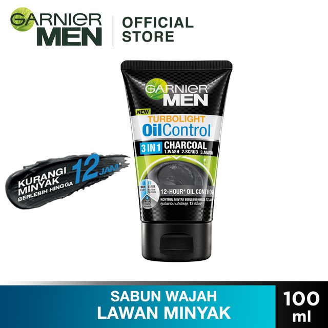 Jual Garnier Men Oil Control 3 in 1 Charcoal Foam [100 mL] di Seller ...