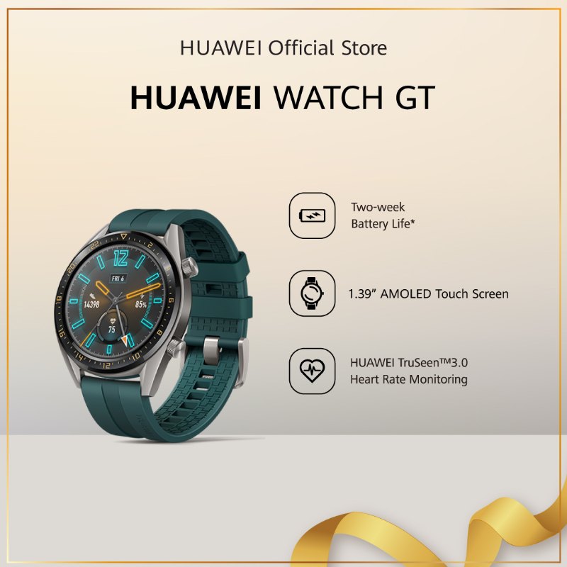 Jual Huawei Watch GT | 2-Week Battery Life | GPS | Sports Mode ...