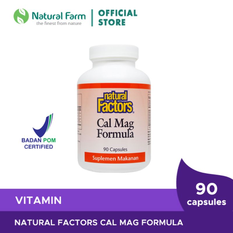 Jual Natural Factors Cal Mag Formula 90 Caps - Memelihara Kesehatan ...