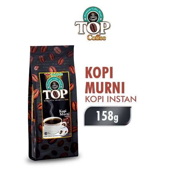 Promo TOP Coffee Kopi Instan Murni Pack 158GR Diskon 8% di Seller Wings ...