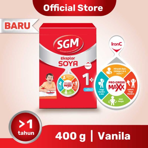 Jual Sgm Eksplor Soya Vanila Susu Pertumbuhan Anak [400 G] Di Seller Alfamart - Alfamart Slamet ...