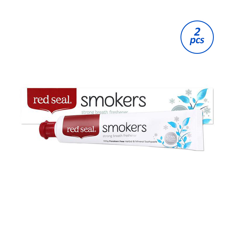 Promo FS - Red Seal Smokers Toothpaste [100 g/ 2 Pcs] Diskon 30% di ...