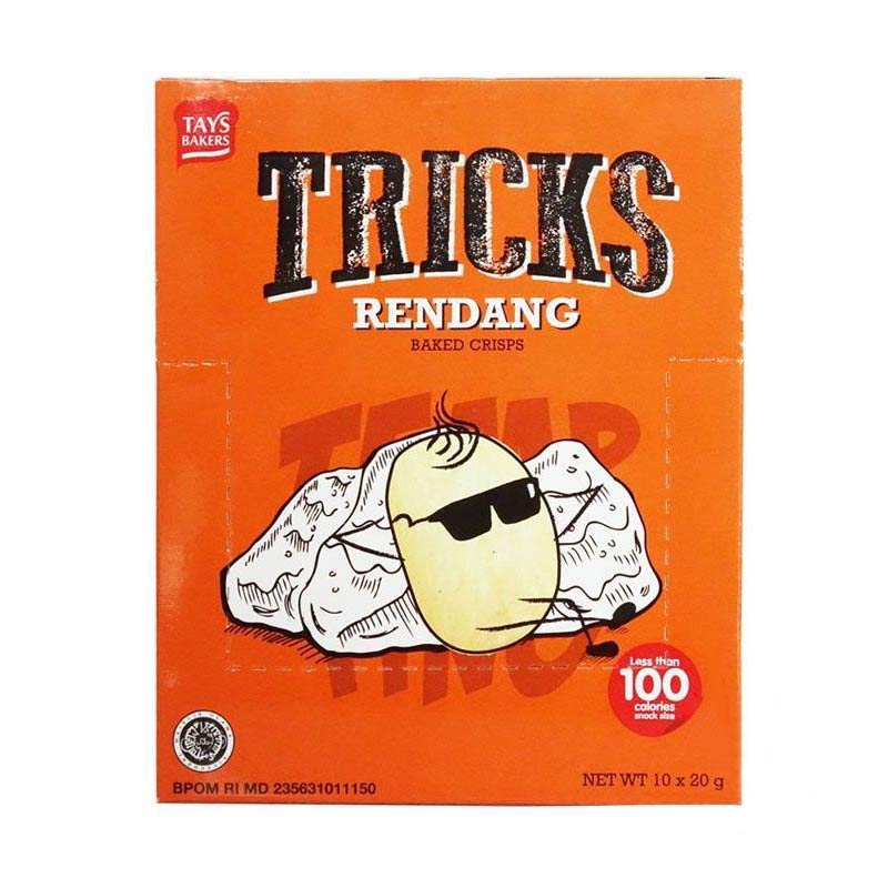 Jual Tricks Crisps Rendang Biskuit Kentang Panggang [10 x 20 g] di ...