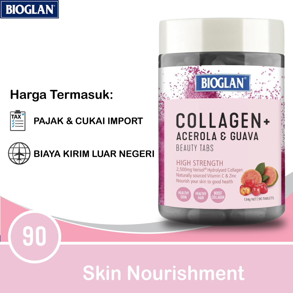 Jual Bioglan Collagen + Acerola & Guava Multivitamin [90 Tablets] di ...