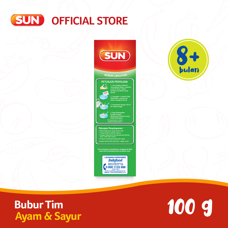 Promo Sun Tim Instan Ayam & Sayur Bubur Lanjutan 100 G Diskon 21% Di ...
