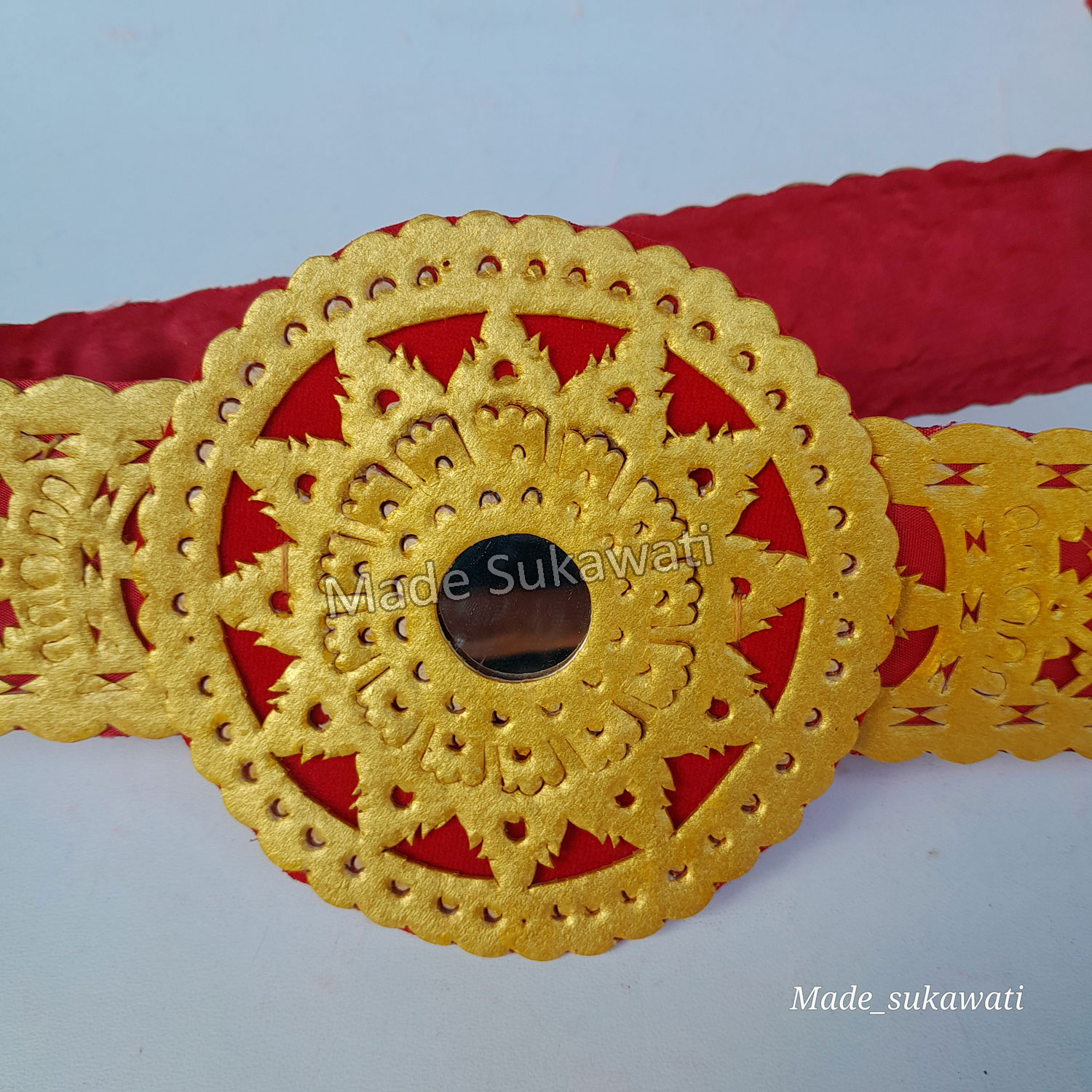 Jual Pending Ikat Pinggang Ukiran Sabuk Tari Bali Bahan Solex Di Seller ...
