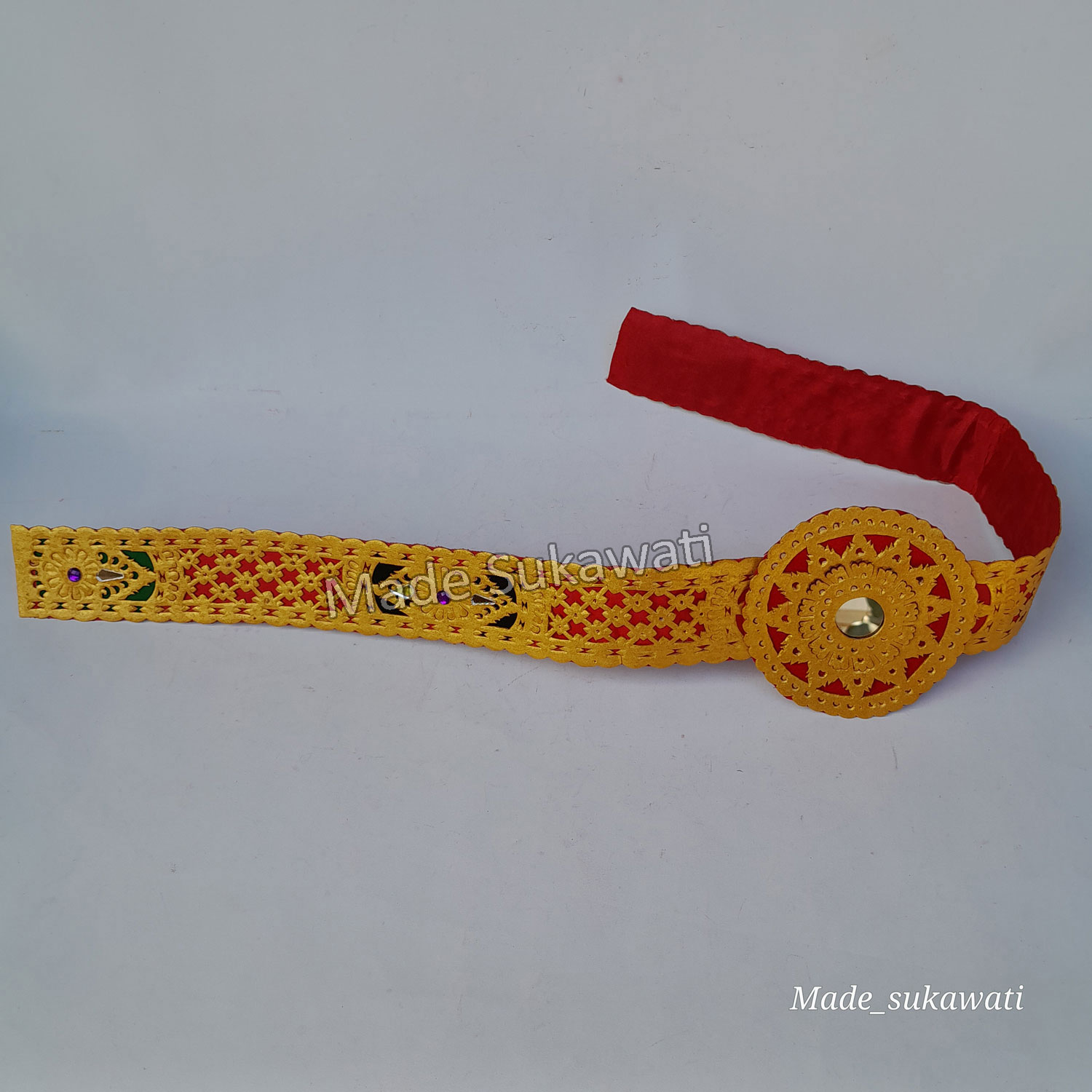 Jual Pending Ikat Pinggang Ukiran Sabuk Tari Bali Bahan Solex Di Seller ...