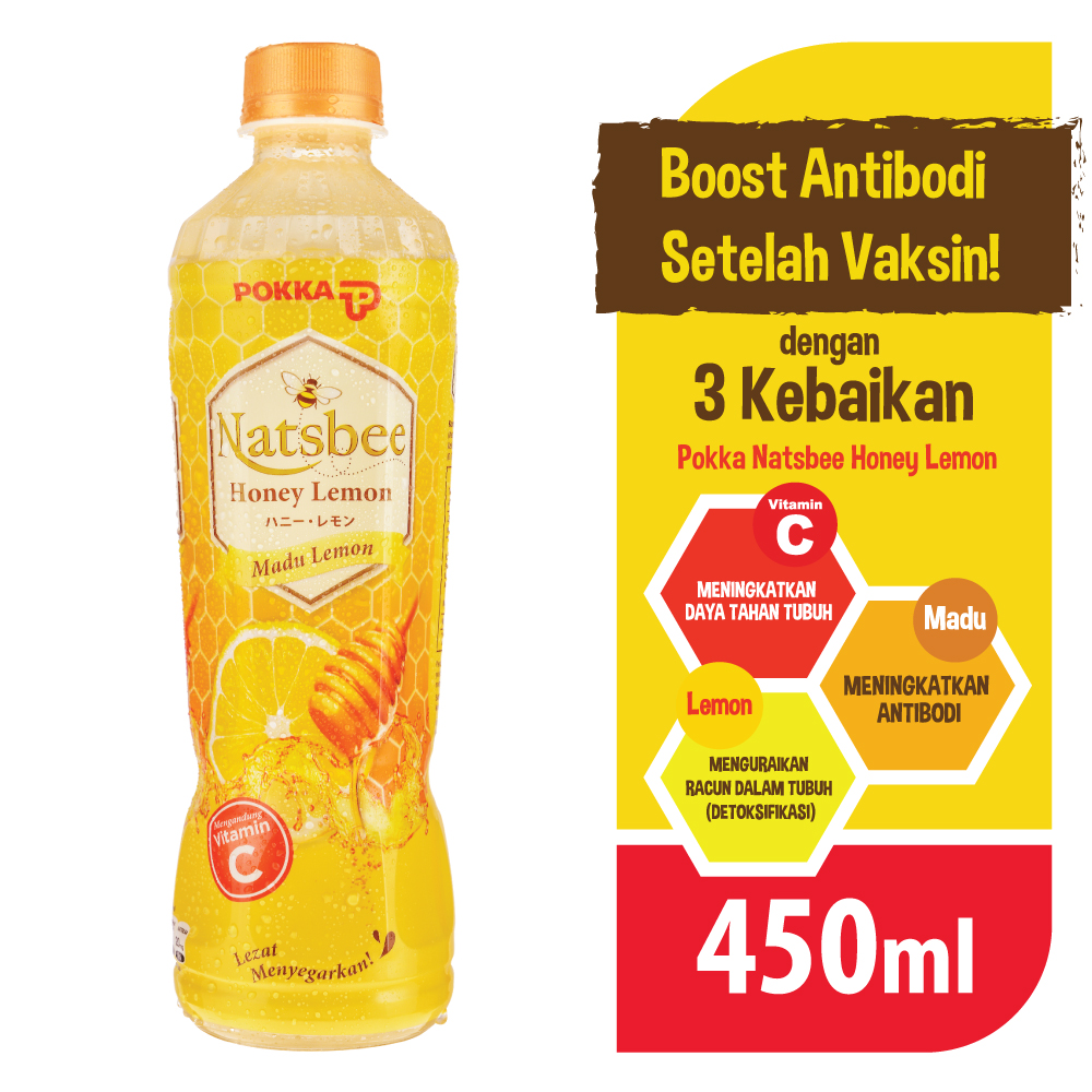 Promo POKKA Natsbee Honey Lemon Minuman [450 mL] Diskon 7% di Seller ...