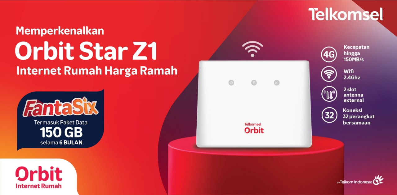 Jual Telkomsel Orbit Star Z1 Modem Wifi 4g High Speed Di Seller Sarana ...
