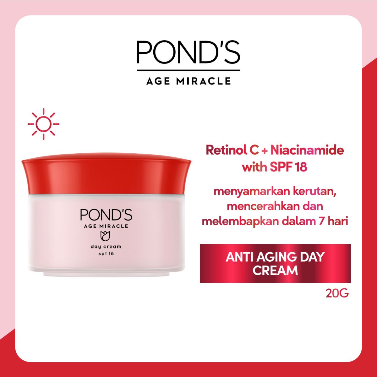 Promo POND'S Age Miracle Day Cream [20 g] Diskon 17% di Seller PONDS ...