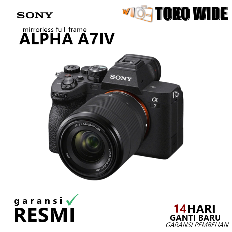 Promo [TOKO WIDE] SONY A7IV KIT FE 28-70mm OSS CAMERA SONY ALPHA A7 IV ...