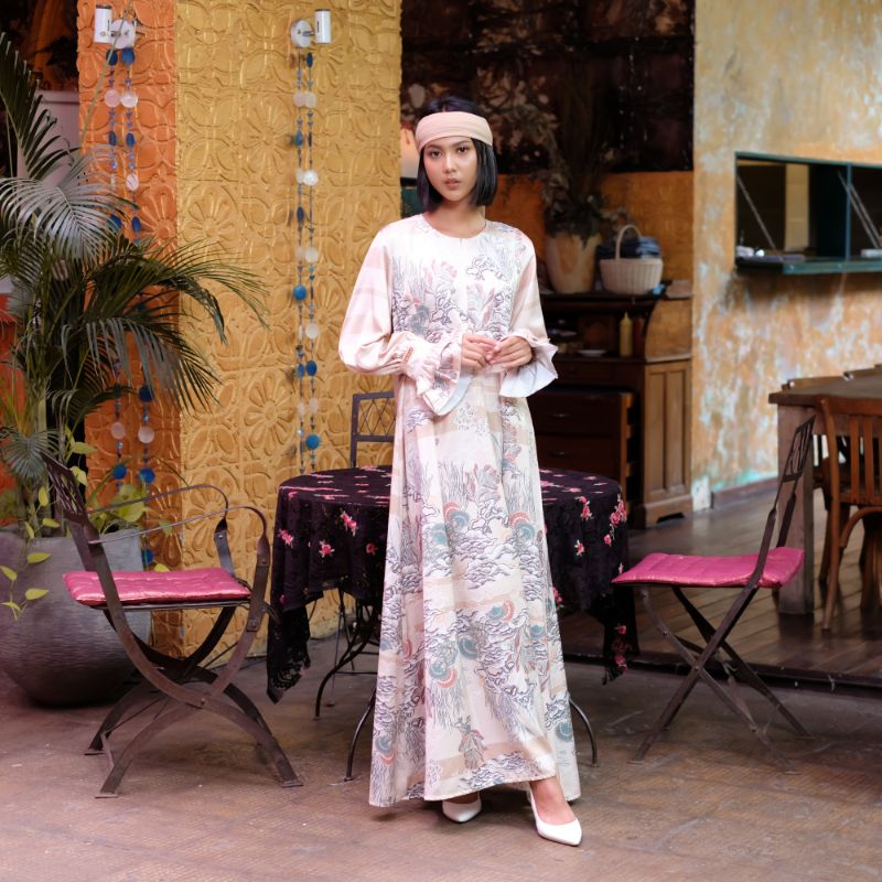 Promo Kamima Sagara Series Jasmine Dress Wanita - Cream ( Gamis ...