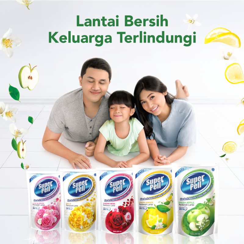 Promo Superpell Pembersih Lantai Pel Lantai Harum & Wangi Cherry Rose ...