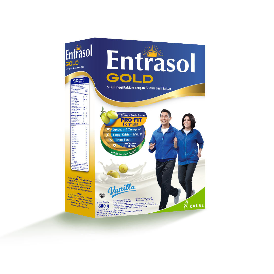 Promo ENTRASOL Gold Vanilla Susu Dewasa [600 g] Diskon 5% di Seller ...