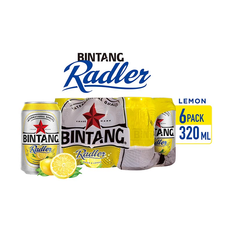 Jual Bintang Radler Lemon Minuman Beer [6 Pack] di Seller Drink Corner ...