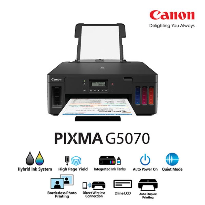 Jual Canon Pixma Ink Efficient G5070 Printer - Hitam di Seller ...