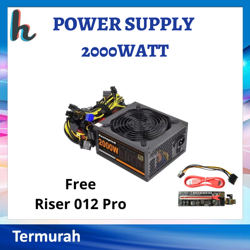 Promo Power Supply Sootoptek 2000Watt | PSU Mining 2000w Pure Diskon 48 ...