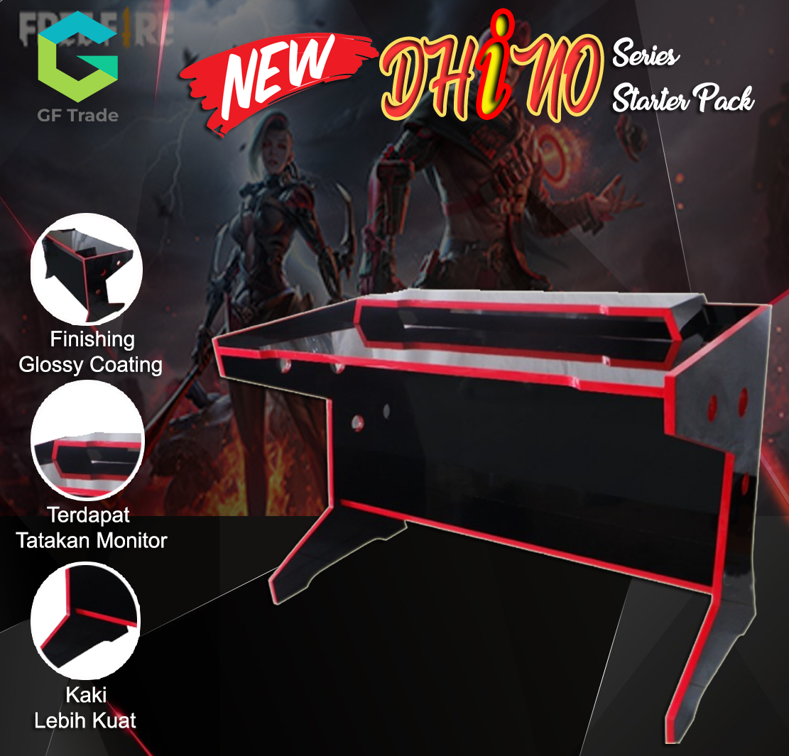Jual Meja Gaming Meja Kerja Meja Komputer Termurah DHINO di Seller GF ...