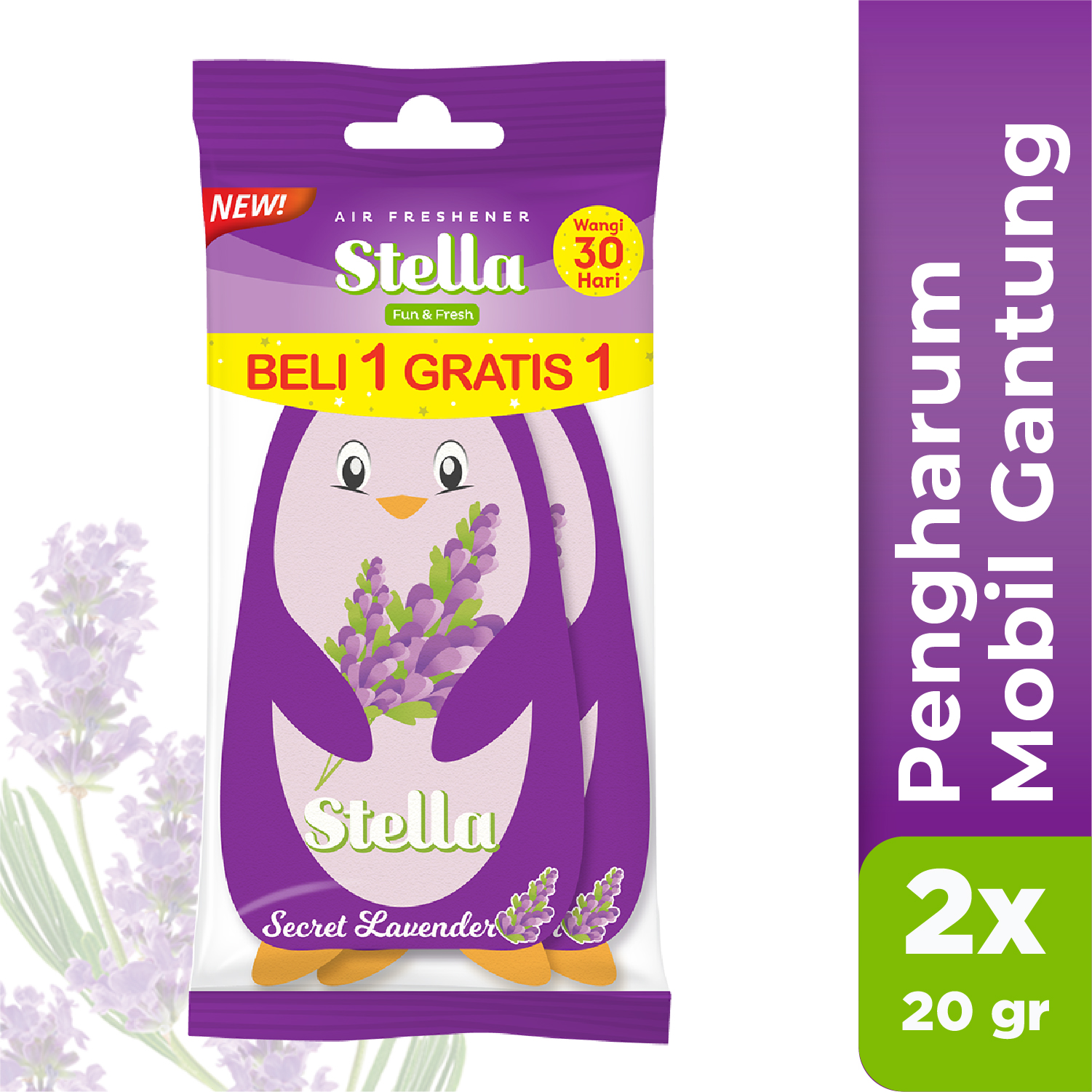 Promo Stella Fun N Fresh Secret Lavender Parfum Mobil [buy One Get One ...