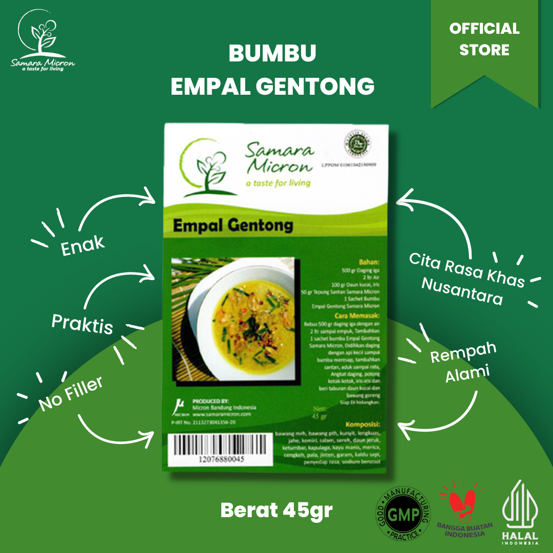 Jual Samara Micron Empal Gentong Bumbu Dapur [45 g] di Seller Samara ...