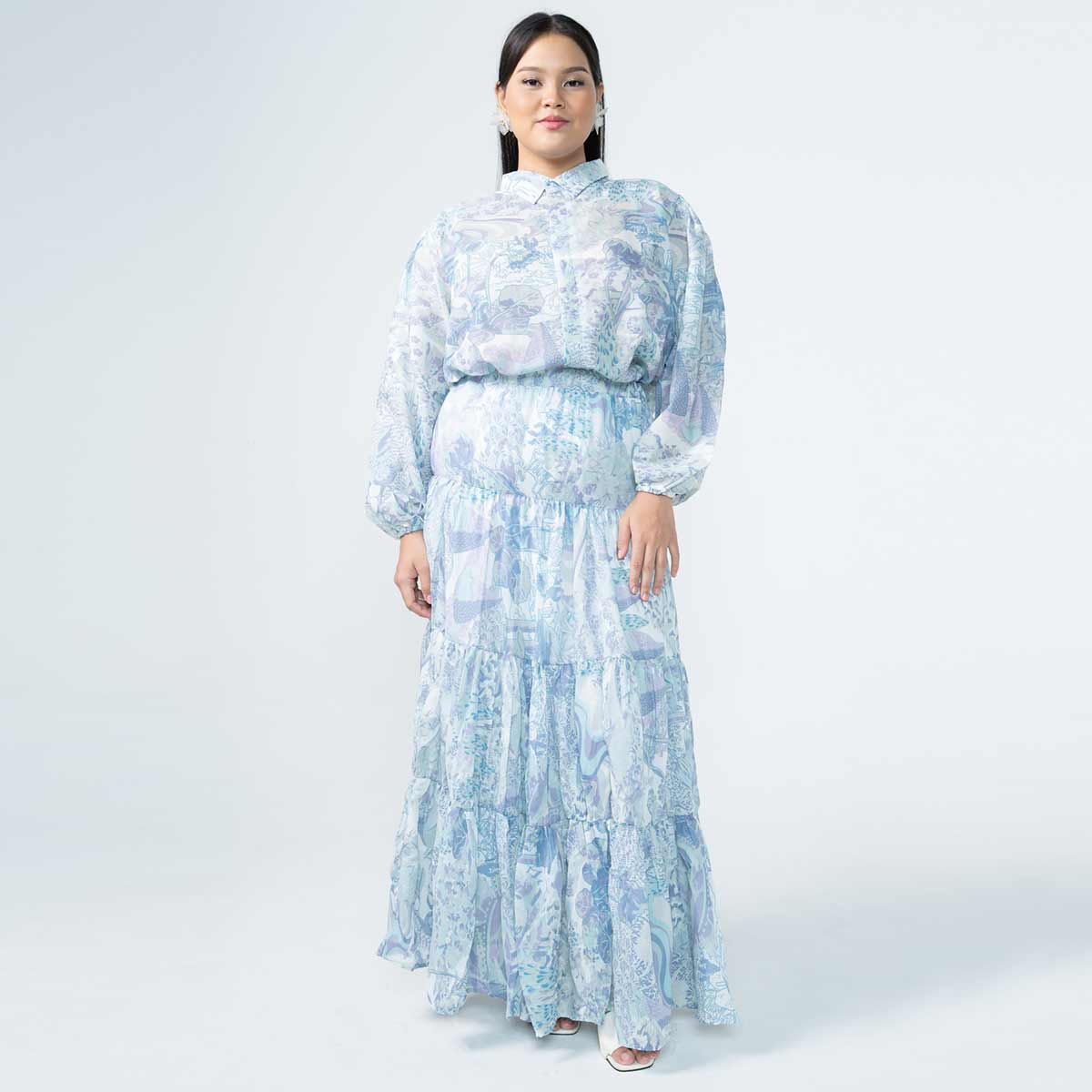 Promo Vone More Clarabelle Skirt Bli 12 Rok Wanita - Blue - Green - Xxl Blue - Green Diskon 85% ...