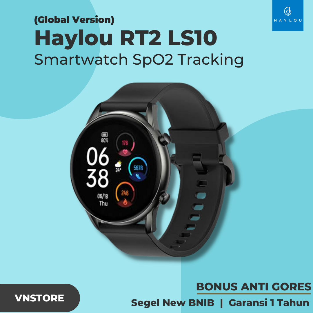 Promo Haylou RT2 LS10 Smartwatch IP68 Sport SpO2 Smart Watch HD Display ...