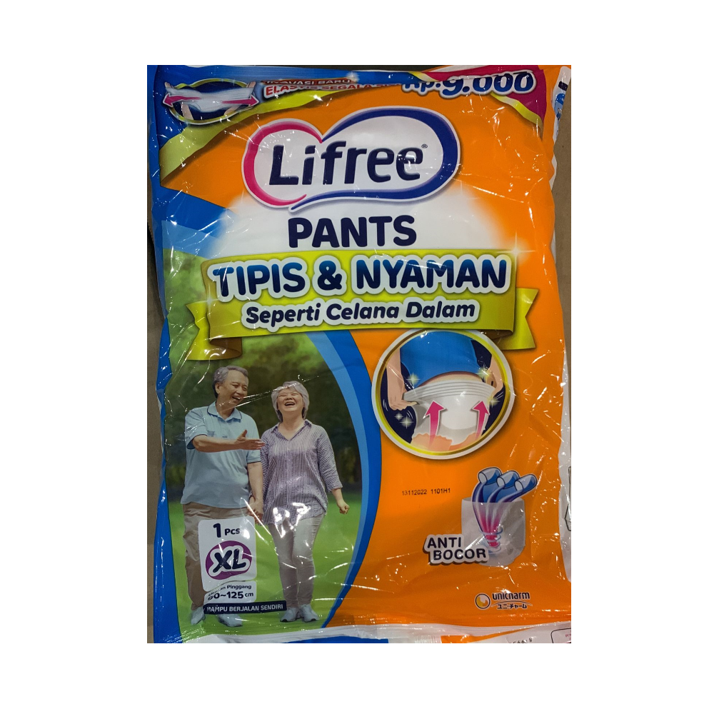 Jual Lifree Popok Celana Dewasa Tipis dan Nyaman Kemasan Sachet Ukuran L - Ukuran XL di Seller ...
