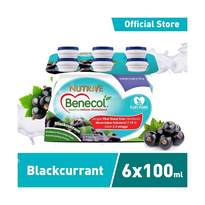 Promo Nutrive Benecol Blackcurrant Minuman [6 x 100 mL] Diskon 14% di ...