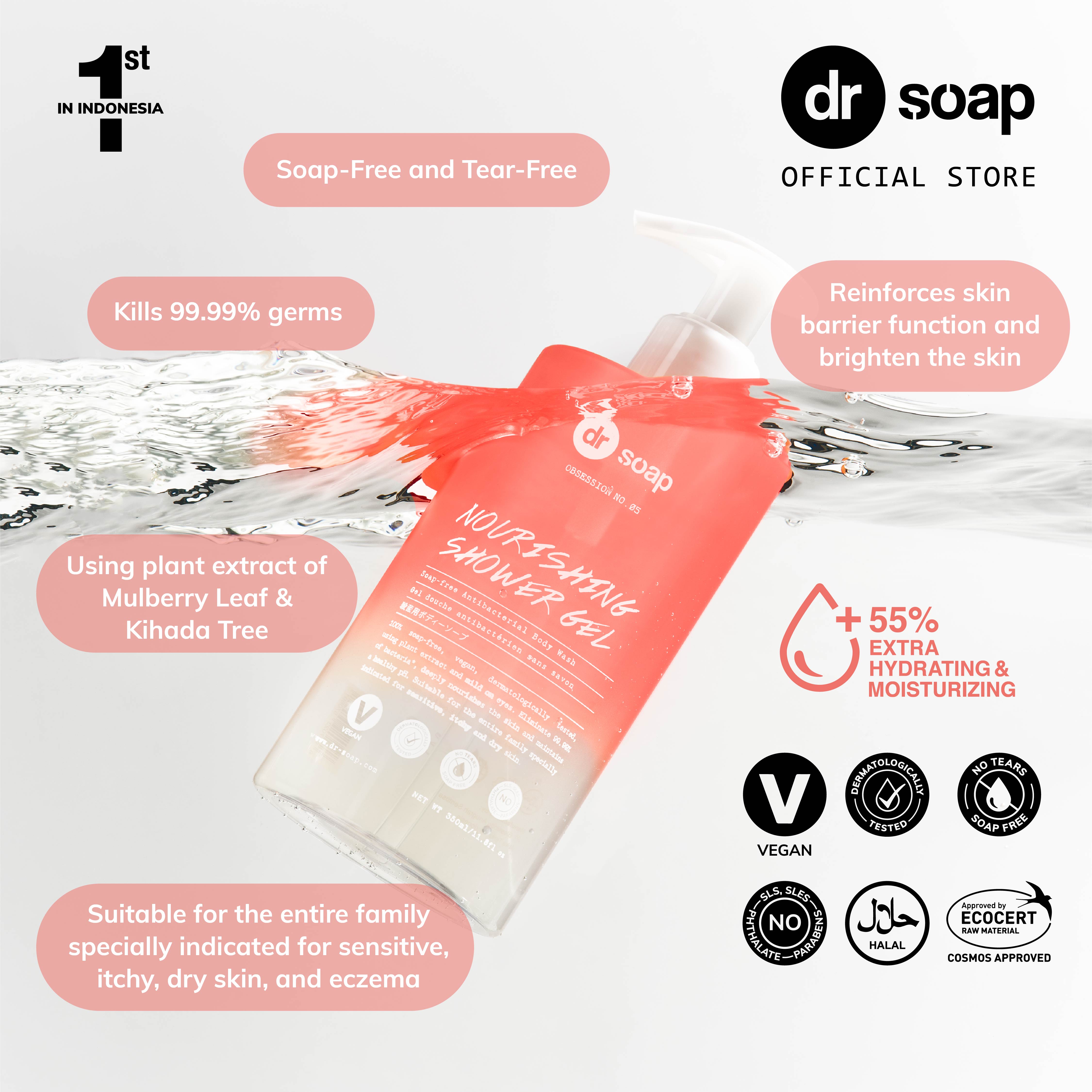 Promo dr soap Nourishing Shower Gel Obsession No. 05 / 350ml Diskon 5% ...