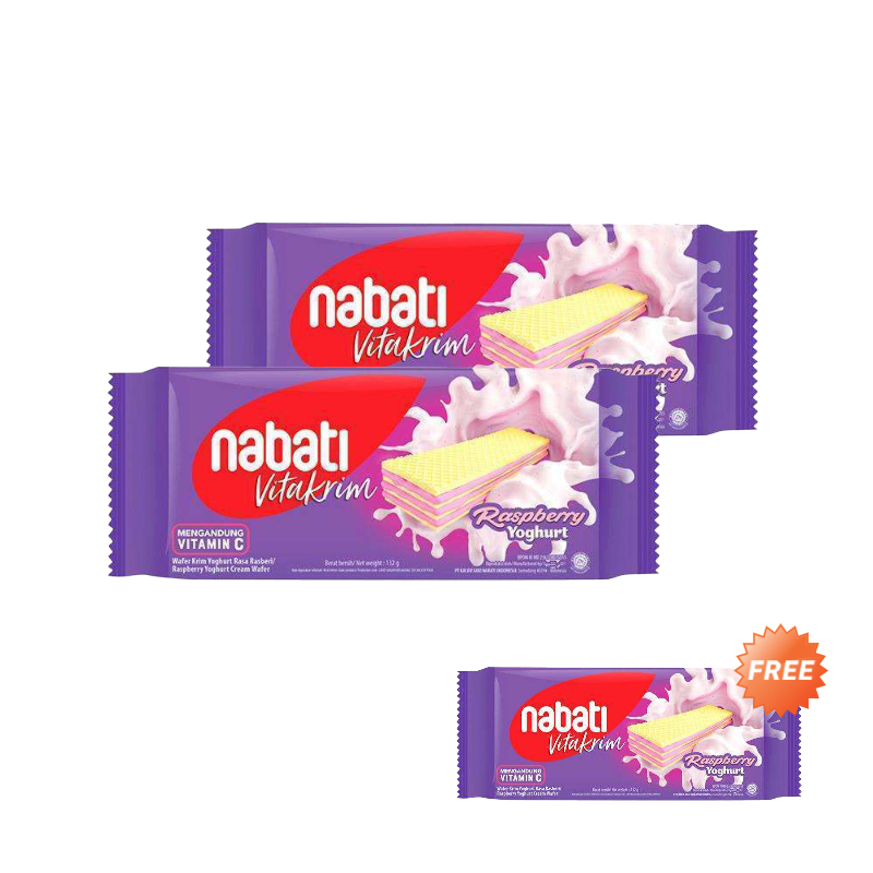 Jual Buy 2 Get 1 Nabati Vitakrim Rasberry [132 g] di Seller Nabati ...