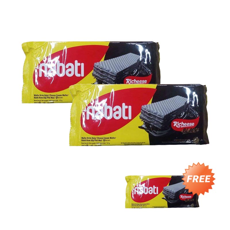 Jual Buy 2 Get 1 Nabati Richeese Wafer Black [132 g] di Seller Nabati ...
