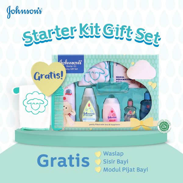 Jual Johnson's Starter Kit Baby Gift Set Biru Di Seller Johnson ...