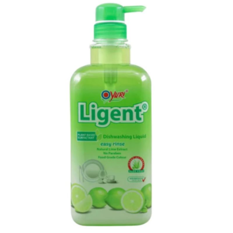 Jual Yuri Ligent Dishwashing Detergent Pump - Lime [1000 mL] di Seller ...
