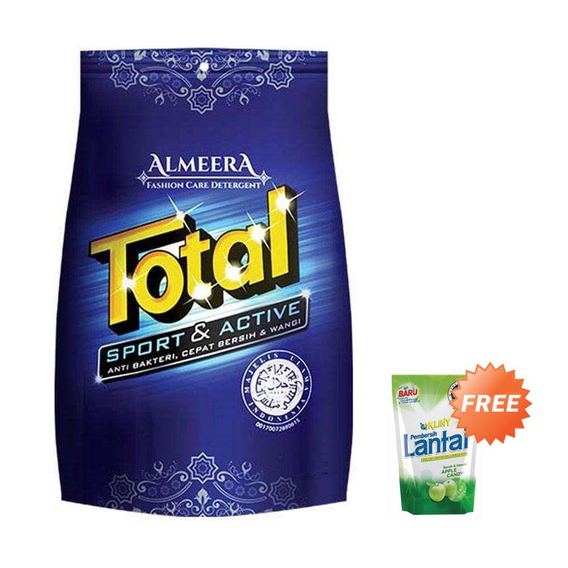 Jual Total Almeera Sport & Active Powder Detergent [800 g] FREE Kliny ...