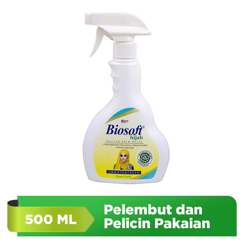 Promo Yuri Ocean Fresh Biosoft Hijab Pelicin Kain Halus Spray [500 mL ...