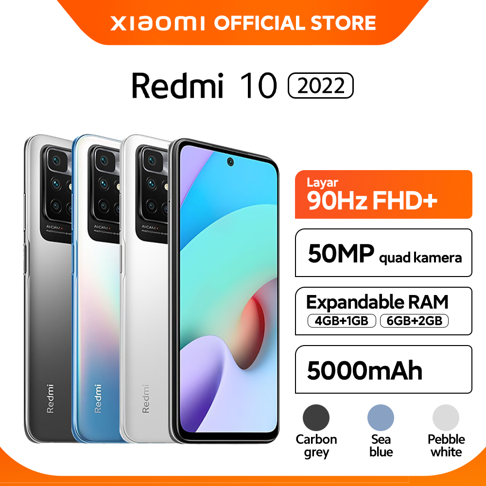 Jual Xiaomi Official Redmi 10 2022 (4/64gb) Helio G88 50mp Ai Quad ...