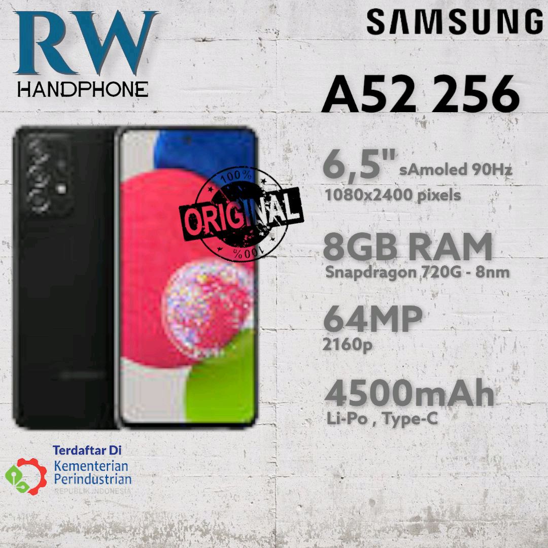 Jual Samsung Galaxy A52 8/256 Di Seller Rw Handphone - Dwi Kora-2, Kota ...