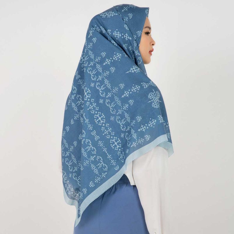 Jual Ria Miranda Bilau Series Scarf - Yale Blue ( Hijab ) Di Seller Ria ...