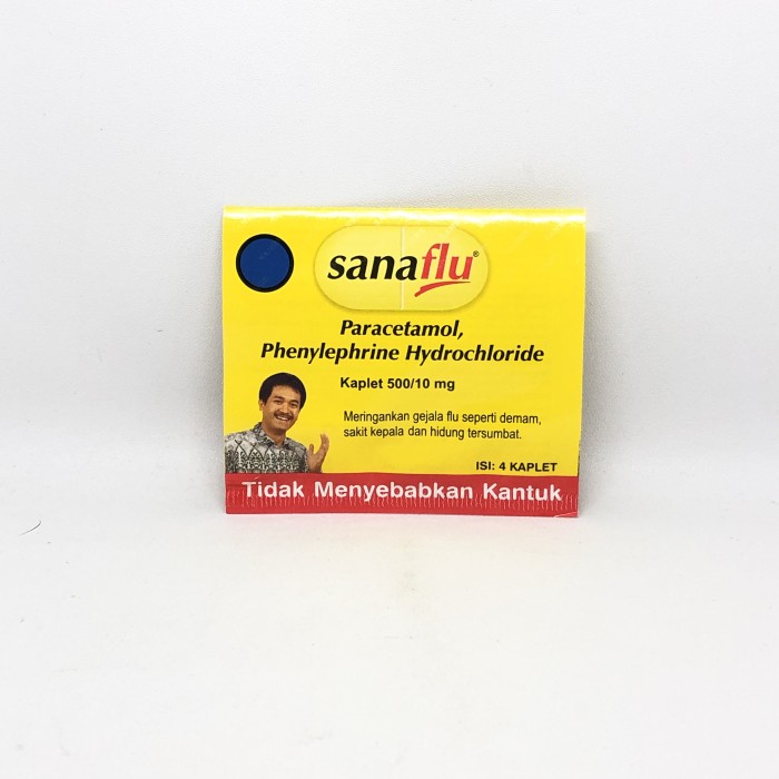 Promo Sanaflu Sanaplu Sanavlu Kaplet 1 Strip isi 4 tablet Obat Demam ...