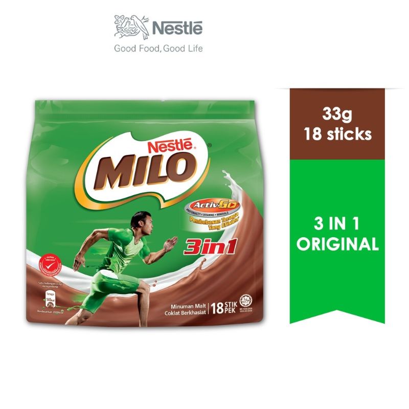 Jual Milo Activ-go 3in1 Malaysia Minuman Cokelat [1bks] Di Seller 2aa ...